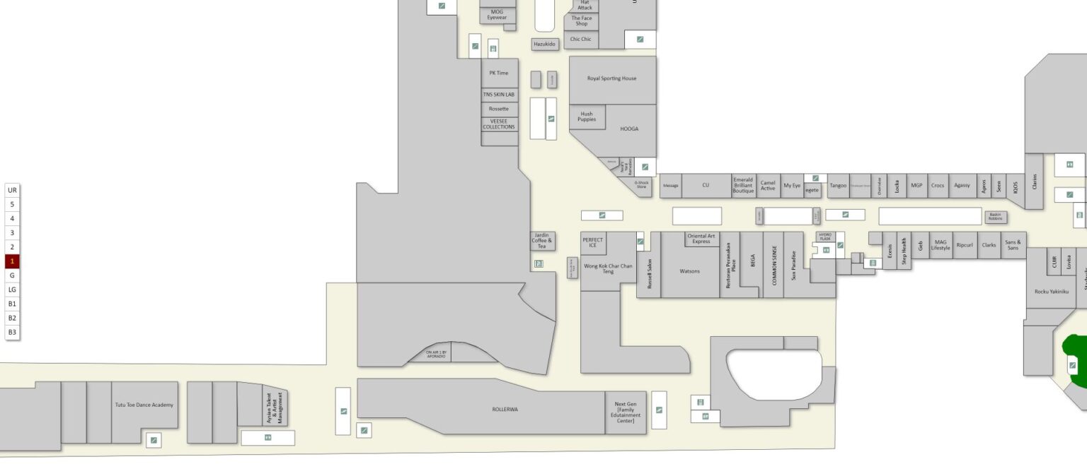 One Utama(ワンウタマ）のフロアマップ情報、駐車場の価格を徹底調査してみた | KOKONATS.com